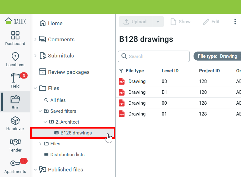 Search and filters in Box – Dalux HelpCenter Search and filters in Box – Dalux HelpCenter